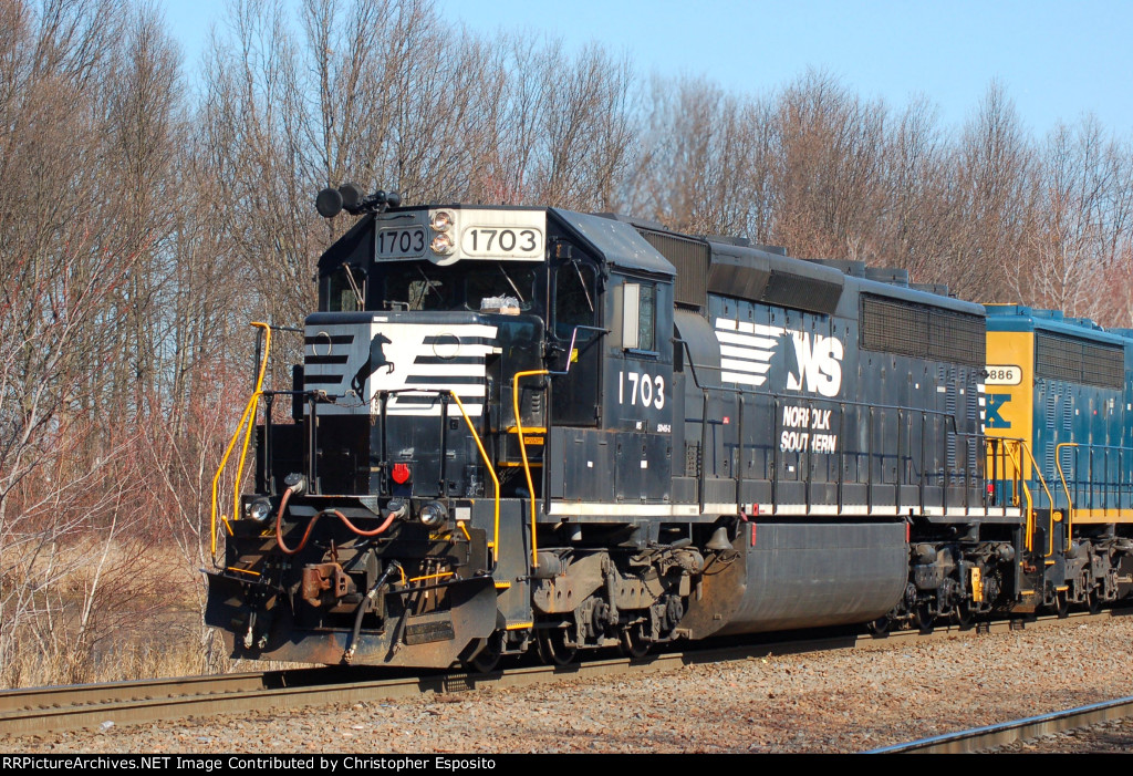 NS SD45-2 1703 on OI16